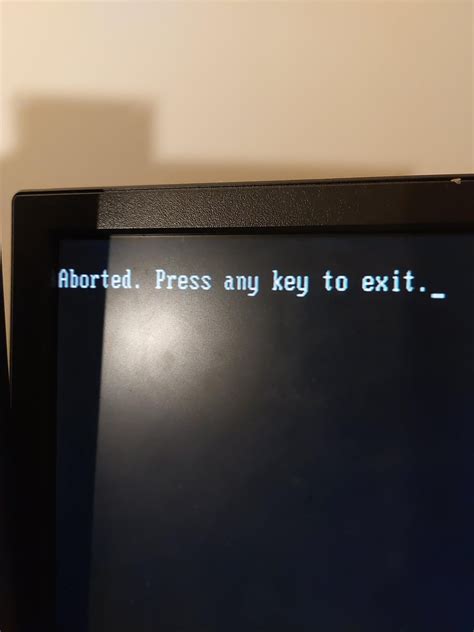 Cannot Boot Fedora Install Usb Aborted Press Any Key To Exit Rfedora