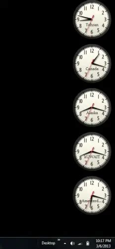 Add Multiple Timezone Clocks As Desktop Widgets In Windows