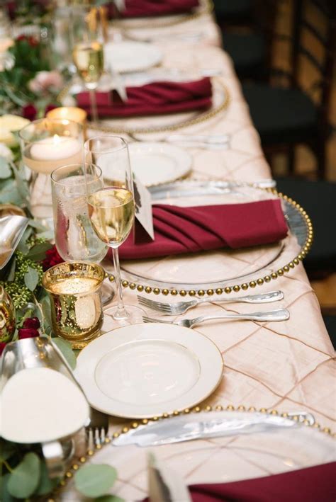 Burgundy Blush Gold Wedding Artofit