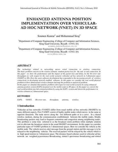 Enhanced Antenna Position Implementation Over Vehicular Ad Hoc Network