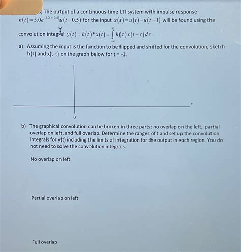 The Output Of A Continuous Time Lti System With
