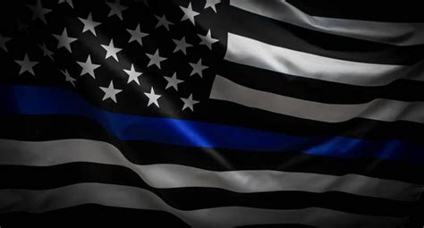 Thin Blue Line Wallpaper