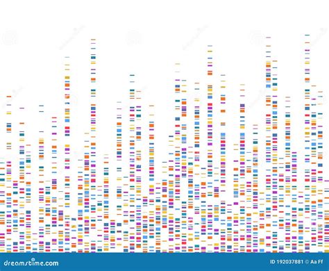 Dna Sequencing Genome Information Saving Vector Illustration 96049024