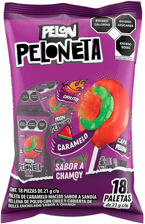 Peloneta Chamoy Sandia Bolsa Con 18 Antojitosimportados