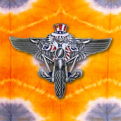 Grateful Dead Psycle Sam Large Pilot Pin Rockwings Edeadshop