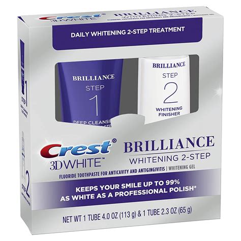 Crest 3D White Brilliance 2 Step Kit Deals