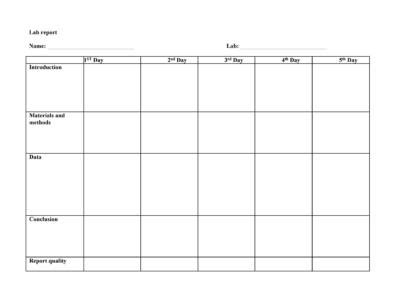 40 Lab Report Templates Format Examples ᐅ TemplateLab