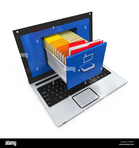 Laptop Data Storage Stock Photo Alamy