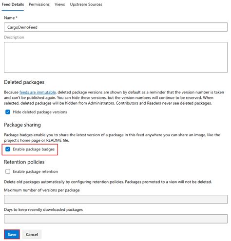 Azure Artifacts에서 패키지 배지를 사용하여 패키지 공유 Azure Artifacts Microsoft Learn