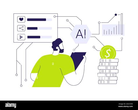 Ai Identified Social Media Sales Insights Abstract Concept Vector Illustration Stock Vector