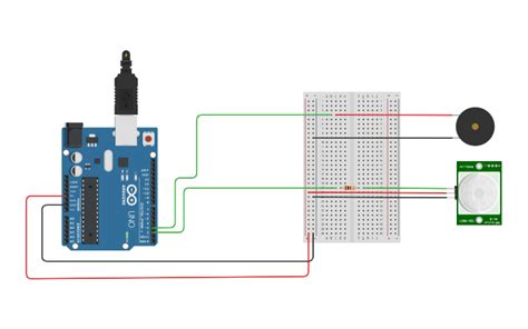 Circuit Design Sensor With Piezo Tinkercad