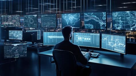 Premium Ai Image Photo Of A Hacker Doing His Work