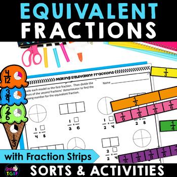 Equivalent Fractions By Amber From TGIF Teachers Pay Teachers