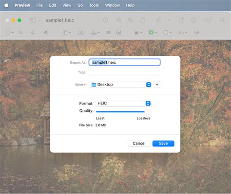Macintosh How Do I Identify And Create Lossless Heic Image Files