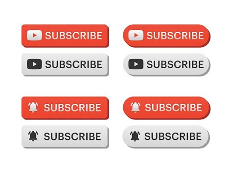 Premium Vector Youtube Subscribe Button Premium Vector Youtube Subscribe Button