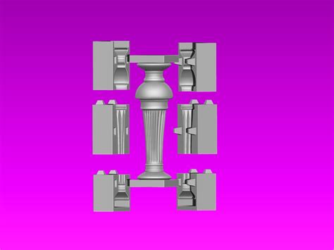 Файл STL Форма для балясин - полная балясина 🏘️ ・Шаблон для 3D-печати ...
