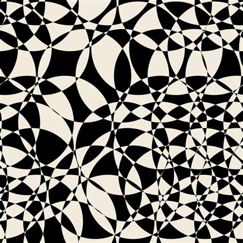 Premium Vector Oval Shapes Decorative Geometric Seamless Pattern Repeating Background