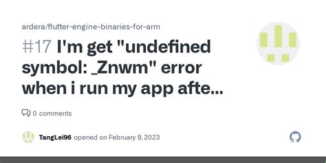 I M Get Undefined Symbol Znwm Error When I Run My App After Update