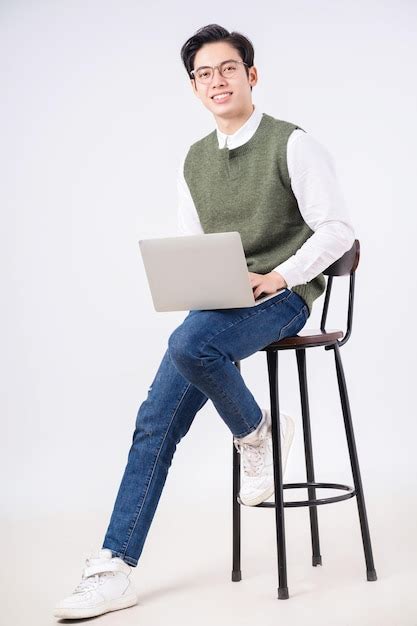 Premium Photo Image Of Young Asian Man On White Background