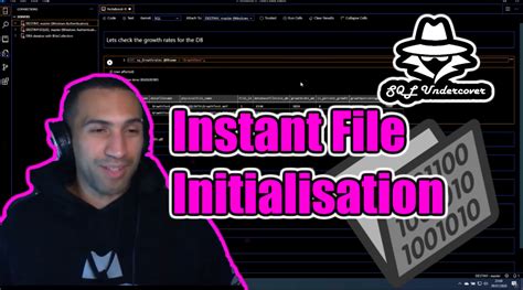 Sql Undercover Tv Instant File Initialisation Sql Undercover