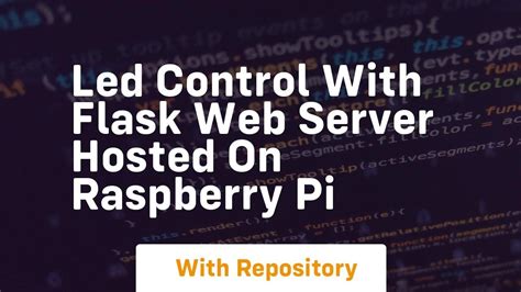 led control with flask web server hosted on raspberry pi youtube