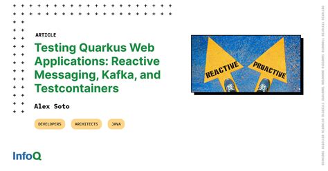 Testing Quarkus Web Applications Reactive Messaging Kafka And Testcontainers Infoq