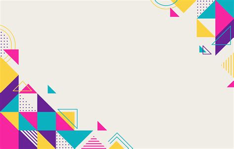 Geometric Abstract With Memphis Style Background 1437080 Vector Art At