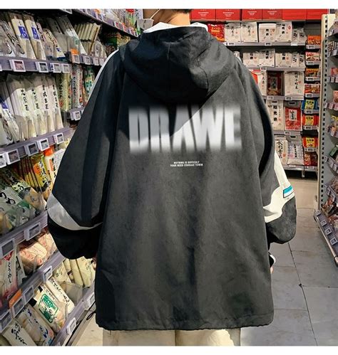 Eamt 남자잠바 야상사파리 재킷 반집업 레터링 봄가을 프린트 Yong1 후드 코트 바람막이 티몬