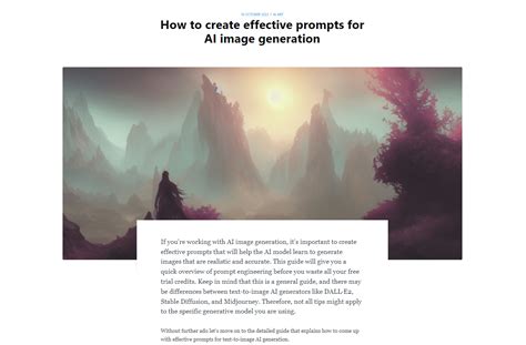 5 best prompt guides for text to image models