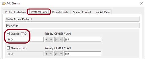 Generate Vlan Tagged Traffic