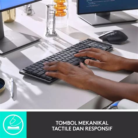 Jual Logitech Logitech MX Mechanical Tactile Keyboard Wireless Bluetooth Backlit Original 2024