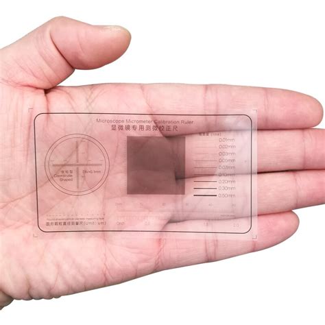 Microscope Micrometer Calibration Ruler Transparen Vicedeal
