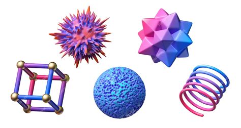 Premium Photo 3d Render Set Of Abstract Geometric Shapes Design Elements And Clip Art Isolated