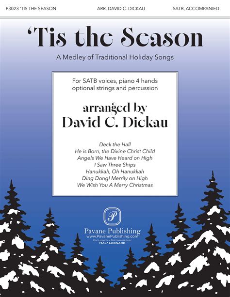 Tis The Season Choral Satb Choral Score Pavane Publishing
