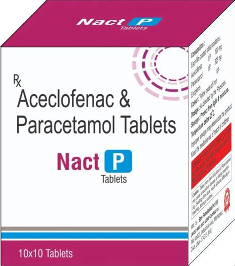 Aceclofenac Paracetamol Tablets Strength 425mg At ₹ 620 Box In Faridabad