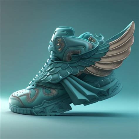 Sneaker With Big Wings Futuristic Shoes