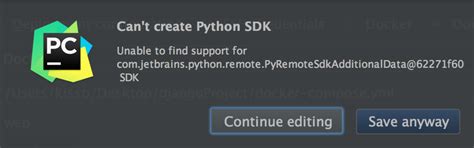 Django Pycharm Cant Connect To Interpreter In Docker Stack Overflow