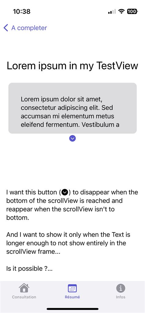 ios showing button based on the scrolling status stack overflow