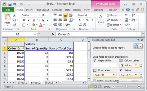 MS Excel How To Display A Hidden Value In A Pivot Table