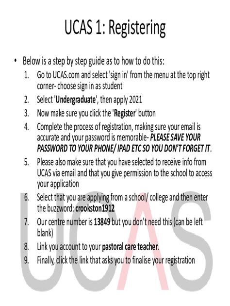 Fillable Online Filling In Your UCAS Undergraduate Application Step By Step Guide Fax Email
