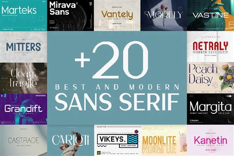 20 Best Modern Sans Serif Fonts To Spice Up Your Designs Din Studio