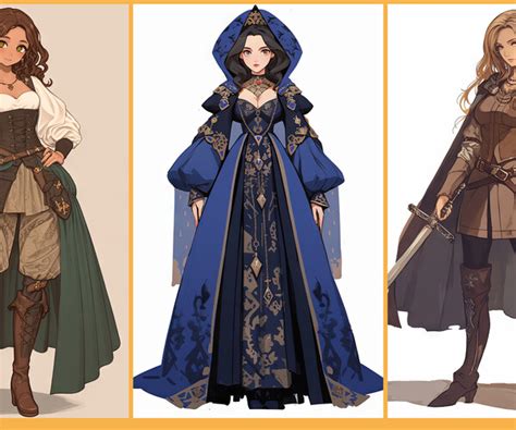 Artstation 303 Anime Medieval Female Outfit Artworks