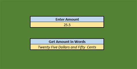 Convert Amount In NUMBERS To English WORDS In Excel Excel Junction