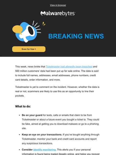Malwarebytes The Ticketmaster ‘breach What You Need To Know Milled