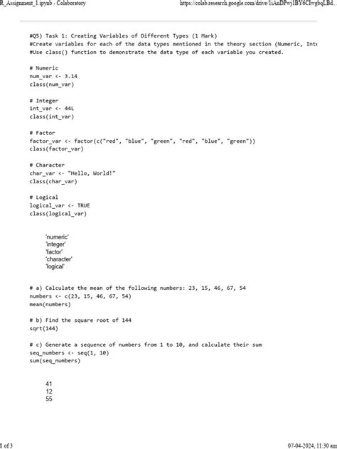 r assignment 1 pdf computer programming mathematical logic