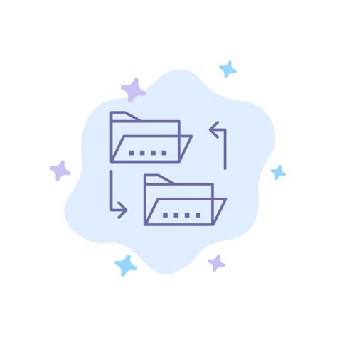 Folder Document File File Sharing Sharing Blue Icon On Abstract Cloud Background 17964437 Vector