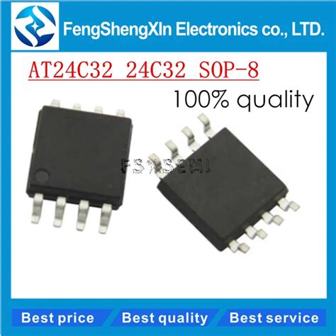 100pcslot New At24c32 24c32 24c32n 24c32an Sop 8 Blockserial Eeprom