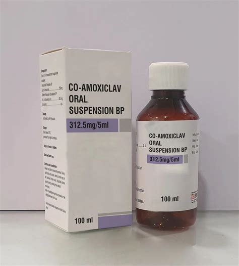 Co Amoxiclav Oral Suspension 312 5mg At Best Price In Vadodara