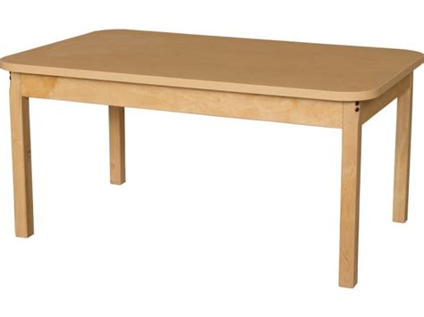 Rectangle Laminate Classroom Table W Hardwood Legs 48x30 Classroom Tables