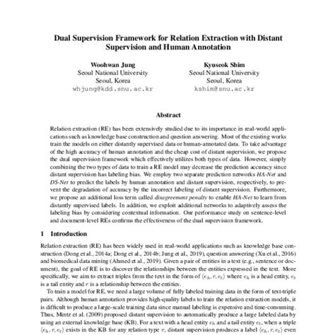 Dual Supervision Framework For Relation Extraction With Distant Supervision And Human Annotation